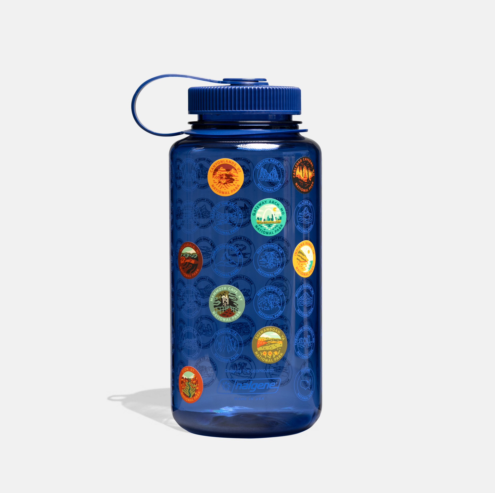 National Park Sticker Bottle | Nalgene - Glacier - THE GEOPROJECT