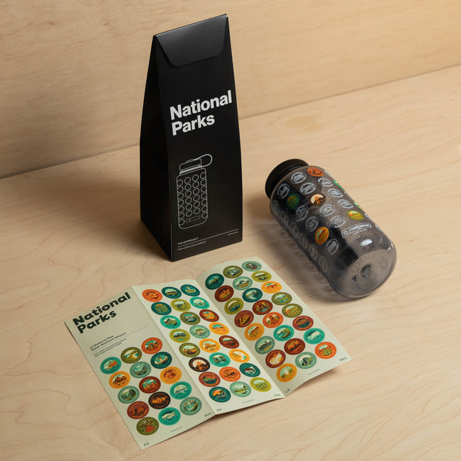 Nalgene National Park Sticker Bottle Erikas Collab 32oz - Coal – The ...