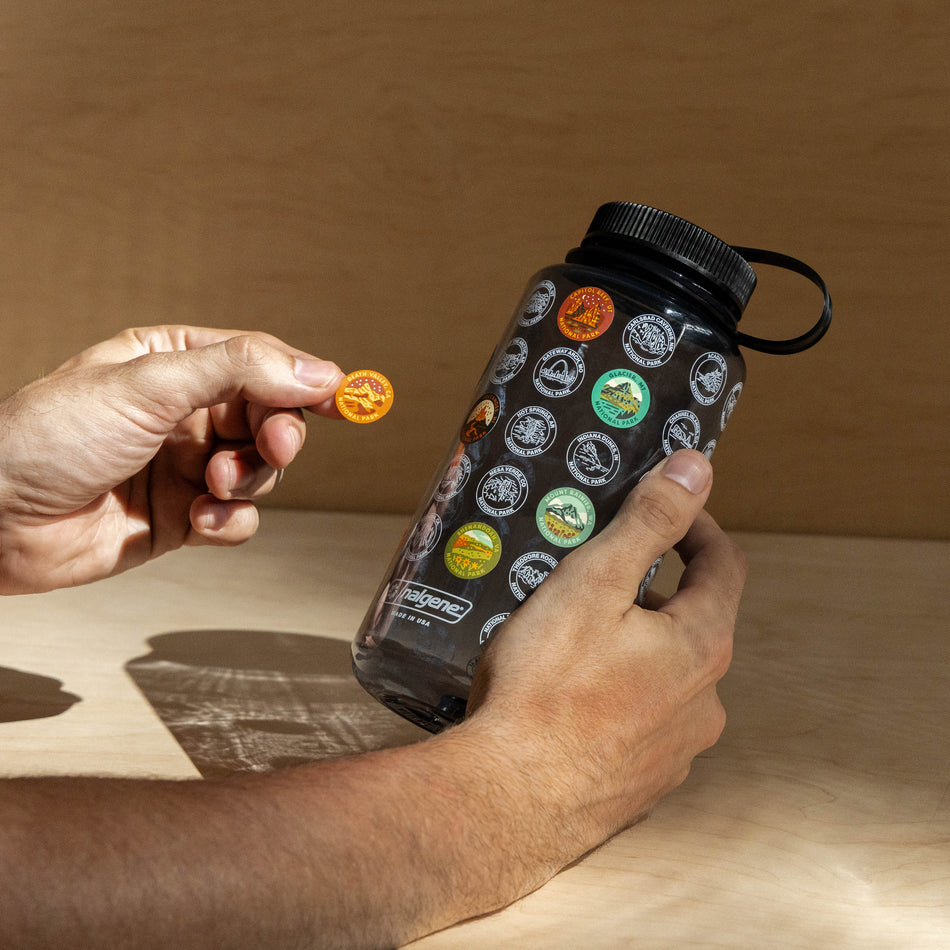 Nalgene National Park Sticker Bottle Erikas Collab 32oz - Coal – The ...