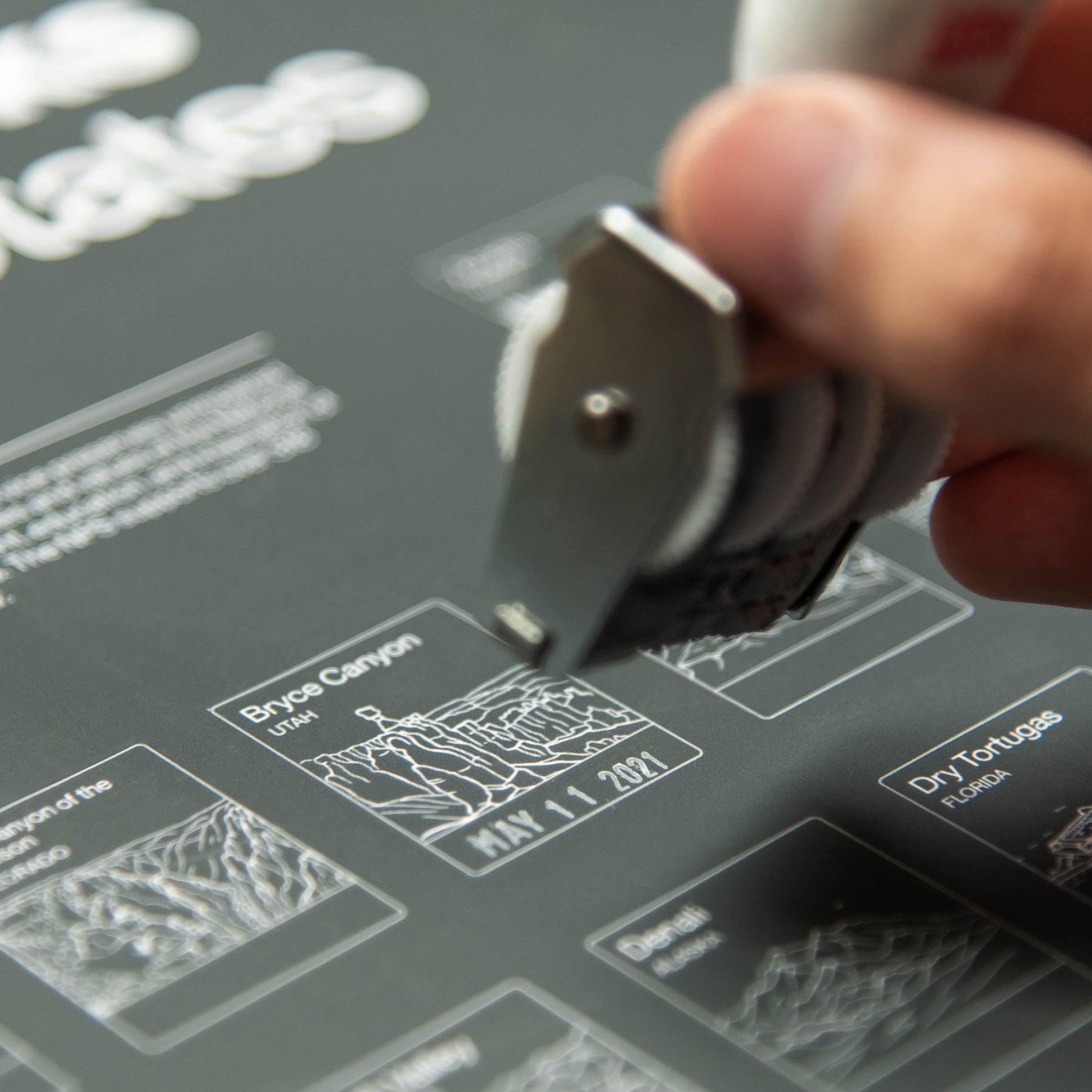 Modern National Parks Checklist Poster – The GeoProject